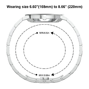 GOLDEN HOUR Men's Watches Slim Minimalist Runway Silver Stainless Steel Quartz Analog Watch with Black Face