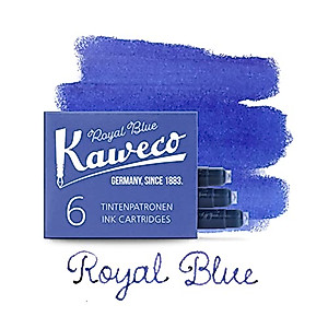 Fountain Pen Ink Cartridge - Royal Blue - 6 Pack