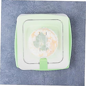 Hoement 4pcs Dinner Plate Cover Universal Pan Cover Polycarbonate Food Pan Lids Polycarbonate Cover with Handle Pan Covers Hotel Food Pan Cover Steam Pan Cover Transparent Plastic