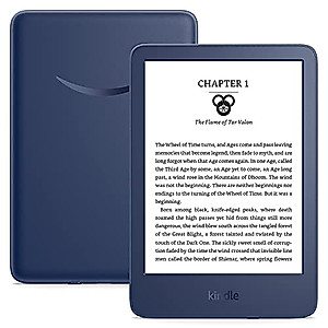 Kindle (2022 release) – The lightest and most compact Kindle, now with a 6” 300 ppi high-resolution display, and 2x the storage - Denim