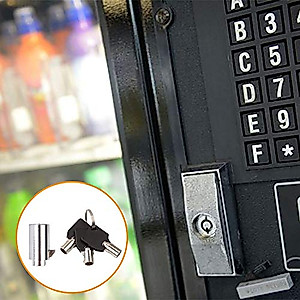 Abuff Candy Machine Key, High Security Vending Machine Lock and Key, 5-Pack Soda Machine Lock for Coke Machine, Pepsi Machine, Snack Machine, Candy Machine, Keyed Alike