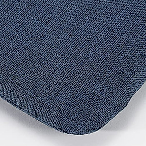 Klear Vu Rumba Adirondack Chair Cushion with Ties and Water-Repellant Fabric for Outdoor Furniture-Includes Seat Pad, Back Pillow and Headrest/Lumbar Support, 3 Piece Set, Indigo