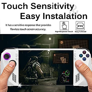 Miimall [2 Pack] Compatible for ROG Ally Screen Protector Tempered Glass, HD Clear 9H Anti-Fingerprint Anti-Scratch Cover Protector Film for Asus ROG Ally Handheld 2023 Accessories (7.0 inch)