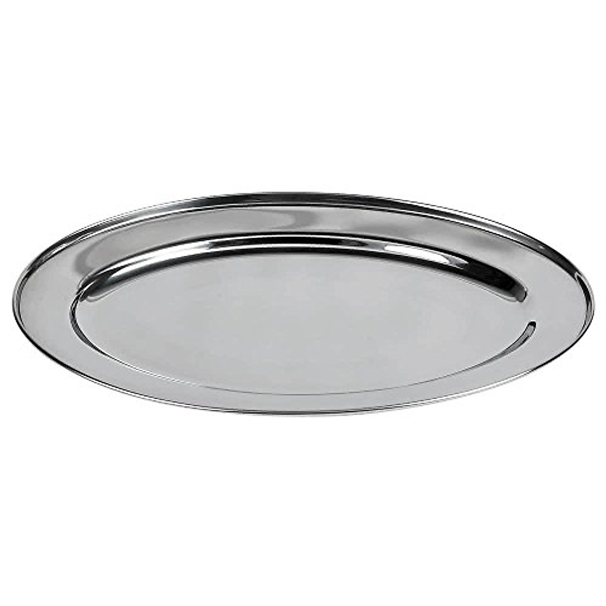 Stainless Steel Oval Platter, 16 x10-Inch Serving Platter by Tezzorio