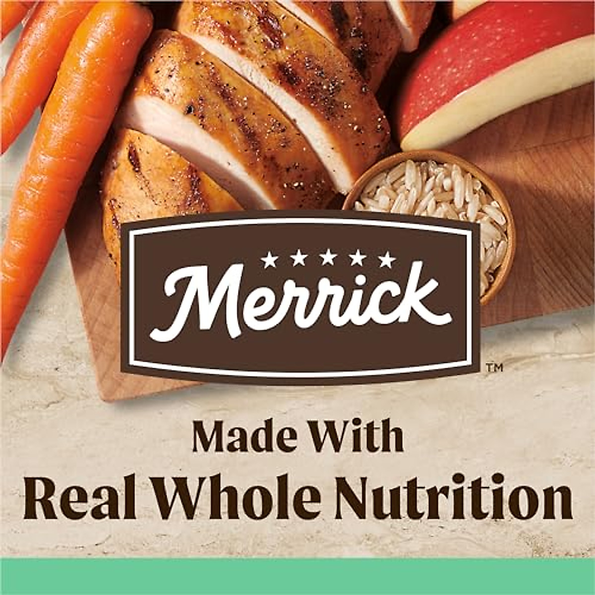 Merrick Healthy Grains Premium Dry Dog Food, Wholesome and Natural Dry Chicken Kibble, Senior Recipe - 4.0 lb. Bag