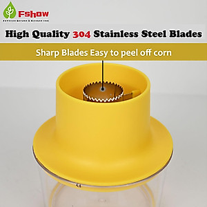 Fshow Corn Stripper, Corn Peeler,Quickly Remove Kernels From Corn