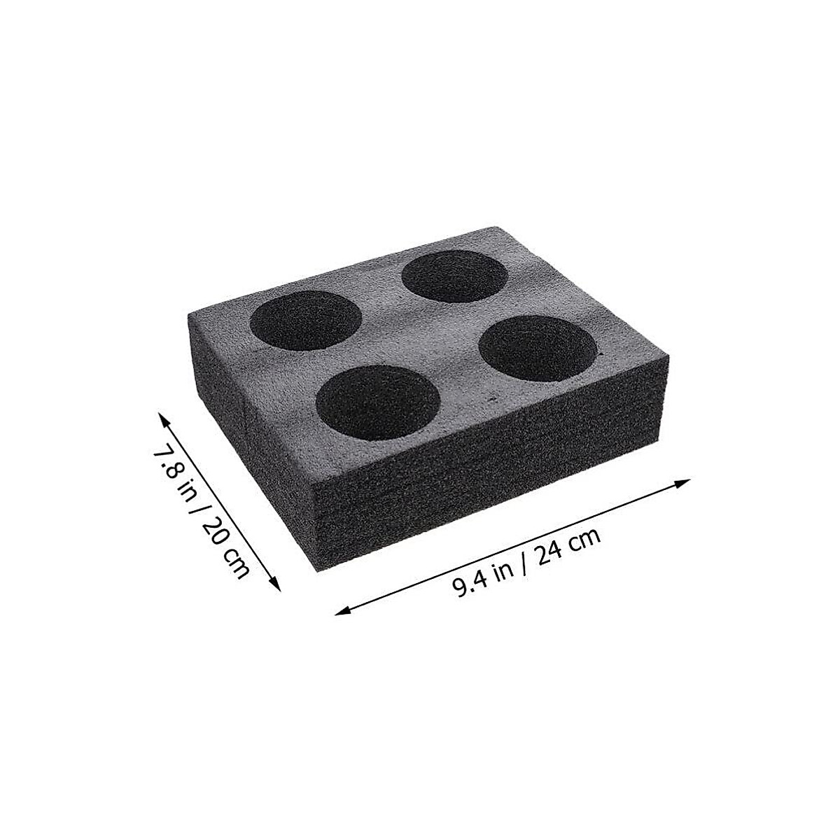 Alipis Takeout Cup Carrier Trays Coffee Tray Cup Holder, 4-Hole Takeout Coffee Cup Bottle Carrier s Foam Hot or Cold Drinks Carrier Cup Trays Beverage Trays for Package