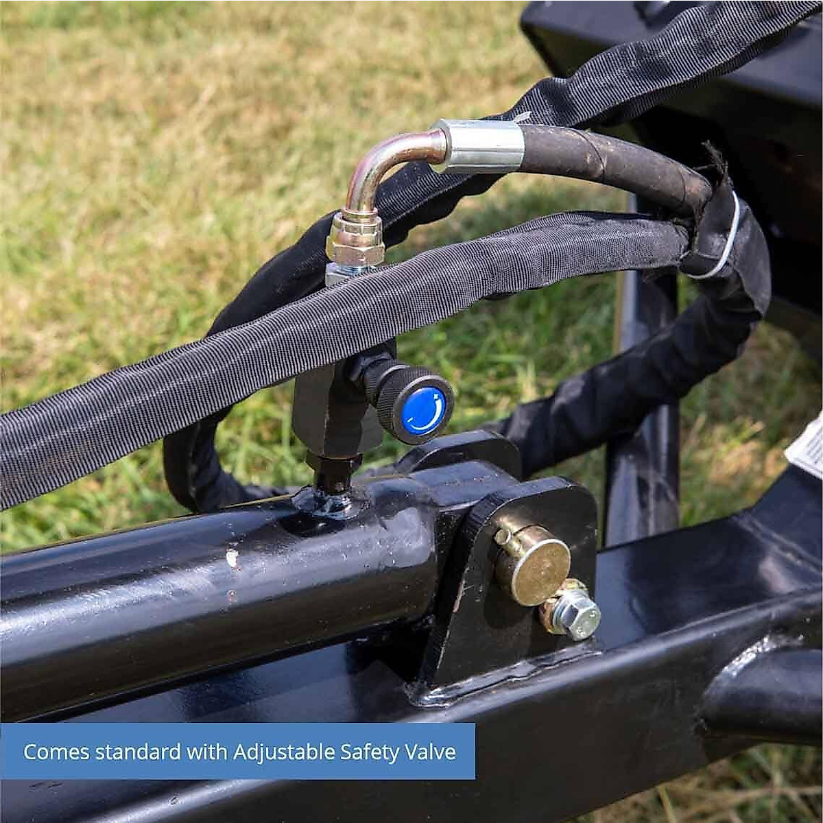 Titan Attachments Telescoping Hydraulic Skid Steer Truss Boom V2 26 Foot Reach