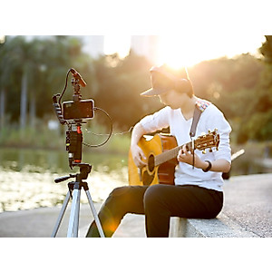 Saramonic XLR Microphone & 6.35mm Guitar Audio Adapter with Lightning Output Connector Professional Video Microphone (SMARTRIGDI)