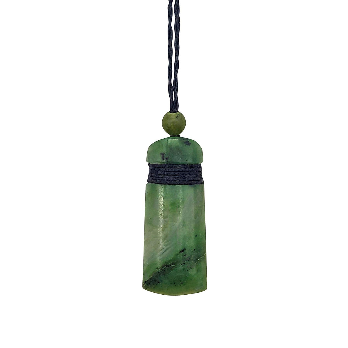 81stgeneration Women's Men's Nephrite Jade Greenstone Small Toki Blade Maori Pendant Necklace