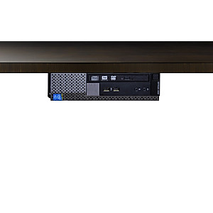 HumanCentric SFF Under Desk PC Mount and PC Wall Mount Bracket for Small Form Factor Desktop Tower, UPS Wall Mount Bracket, CPU Holder Under Desk Mount, Adjustable Computer Mount with Straps