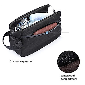 Etercycle Toiletry Bag for Men, Portable Travel Toiletry Organizer Bag,Shaving Bag for Toiletries Accessories (Black)
