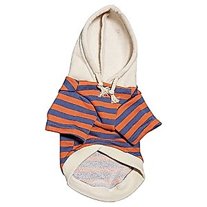 Cute Puppy Sweatshirt Winter Warm Hoodies Pet Pullover Pet Apparel Clothes Dog Christmas Costumes Small Cat Dog Outfit A3-Orange Medium