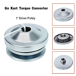 BLACKHORSE-RACING 1" Go Kart Torque Converter CVT Comet Clutch Go Kart Clutch Replaces Comet 219554A 203814A TAV2 30-75 Yerf Dog Manco Mini Bike 10T #40/41 Chain