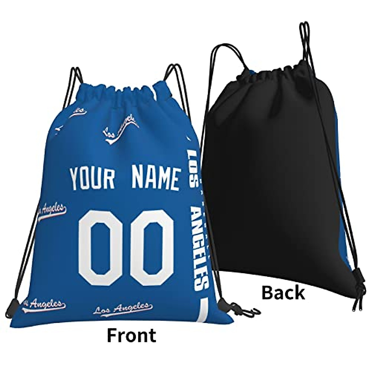 ANTKING Los Angeles Drawstring Bags Backpack Custom any Name and Number for Men Women Boy Gifts