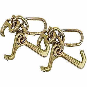 Mytee Products (2 Pack) RTJ Cluster Hook Heavy Duty Wrecker Hauler Tow Towing Truck Chain Pair R T J