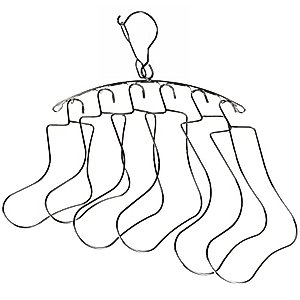SILLY MONKEY Junior Kids Size Sock Blockers and Laundry Drying Hanger Rack Stainless Steel, Complete with 3 Pairs of Small Medium Large Sock Blockers for Fast Drying and Displaying Hand Knitted Socks