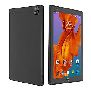 8 Inch Tablet PC, Dual Camera 1920x1200 IPS HD Tablet for 10,4GB RAM 64GB ROM, Maximum Expandable Up to 128GB(Black)