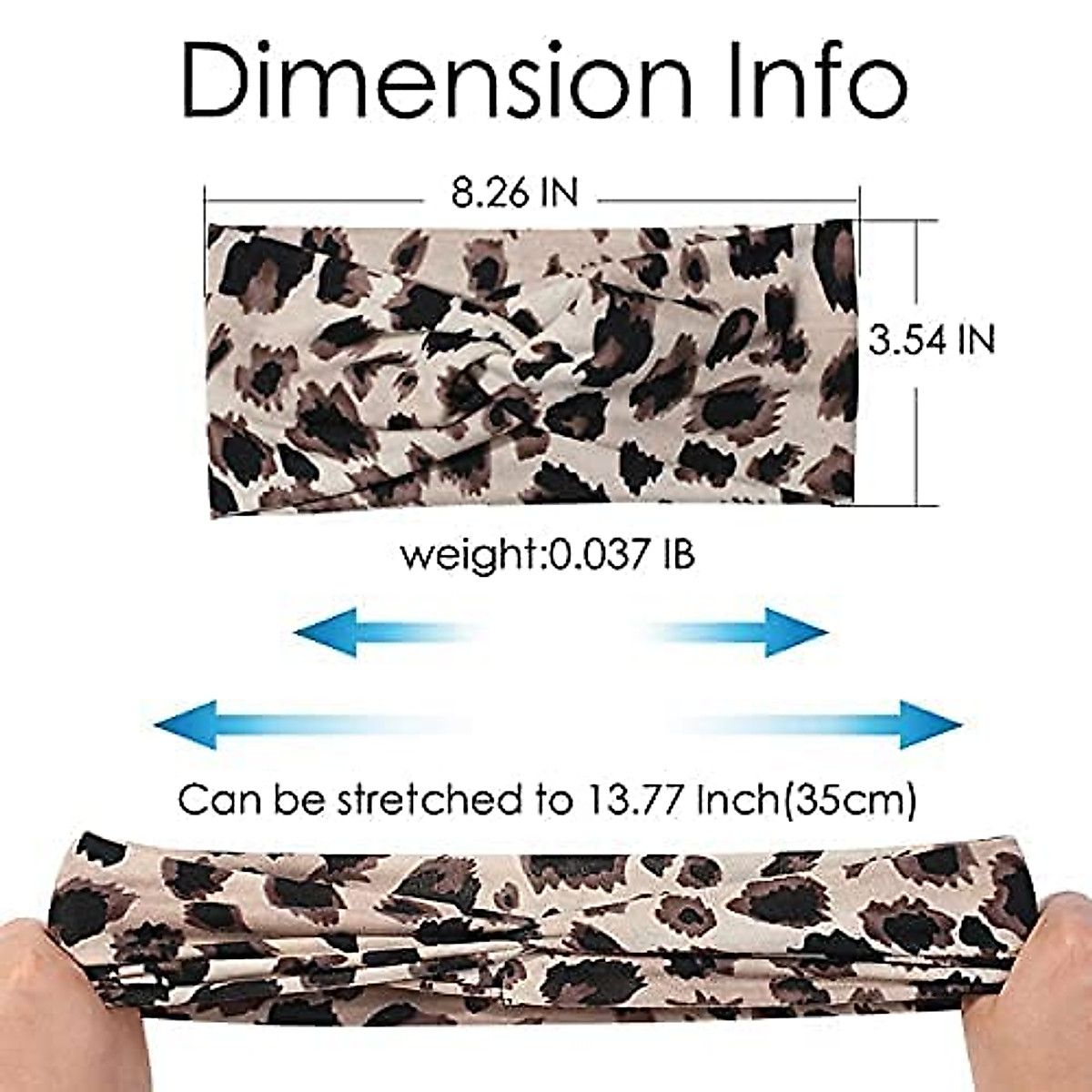 Artilady 6 Pack Wide Boho Headbands for Women - Soft Yoga Elastic Hair Bands for Girls Workout Running Sport Headwrap Non-slip Breathable (Printed)