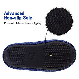 Little Kid Dinosaur Indoor Wave-Like Slippers Warm Indoor Slip-on Slippers Size 2-3 US Dinosaur