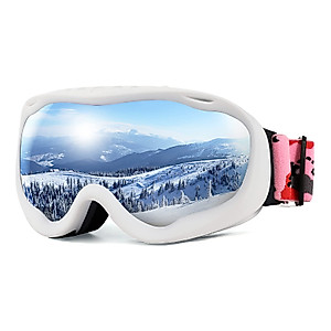 FEISEDY Sports Ski Goggles Snowboard Anti-Fog Mirrored Snow Goggles OTG UV Protection for Women Men Youth B2946