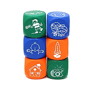 Learning Resources Story Starter Picture Cubes, Story Dice Cubes Toys, Educational Toys, Vocabulary Games for Kids, Teaches Communication, Suitable for Group Activities, Ages 4+