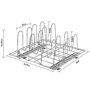 TRINITY Wire Pot Organizer with Slides