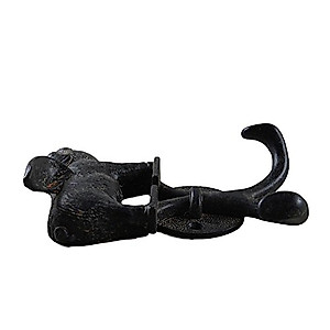 Iron Flying Pig Double Hook Coat Rack