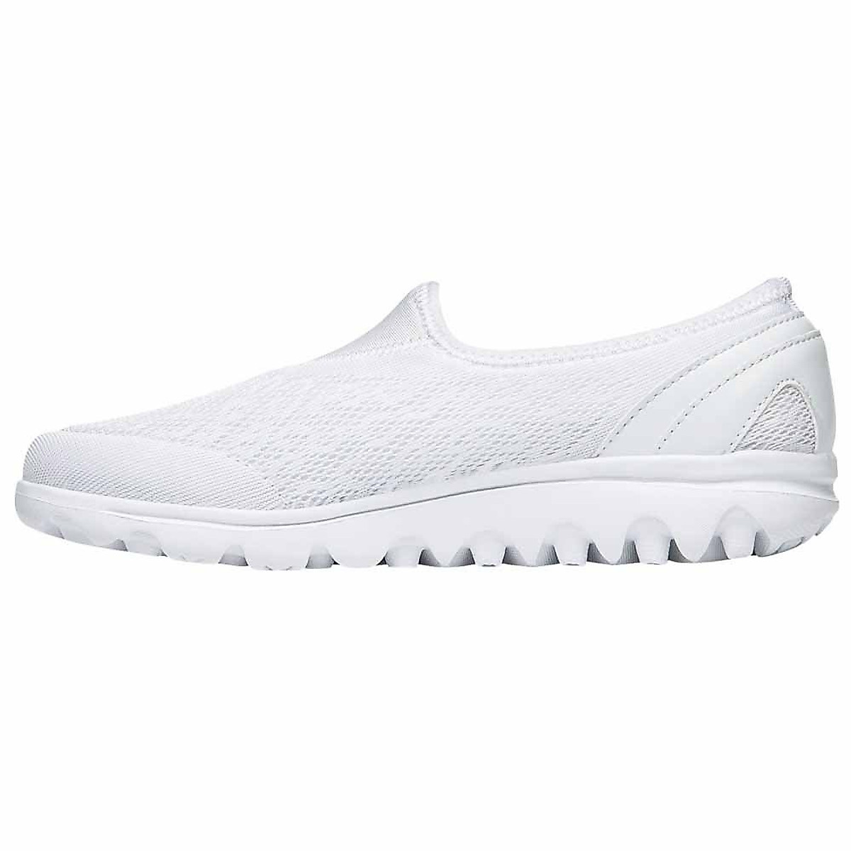 Propét Womens TravelActiv Slip On Walking Walking Sneakers Shoes Casual - White - Size 6.5 AA