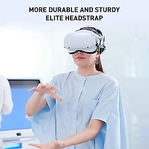 Comfort Head Strap Accessories Compatible with Quest 2, Elite Strap Replacement for PU Pad Enhanced Support, with 7000mAh Rechargeable Batteries
