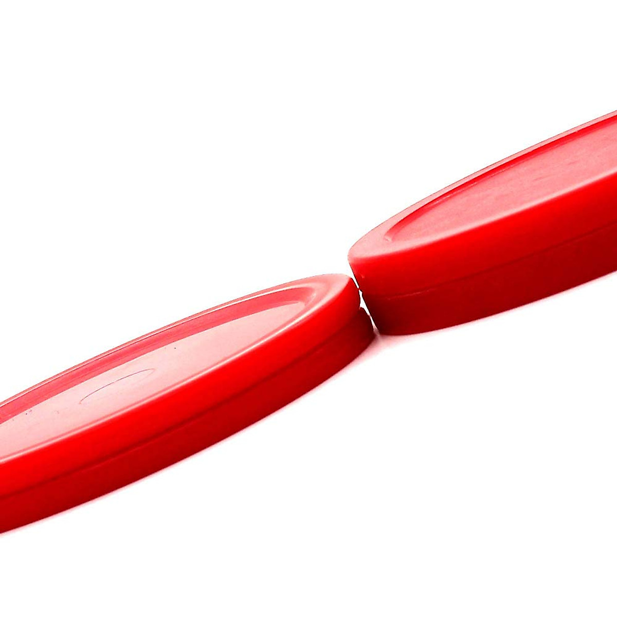 BQSPT Air Hockey Pucks and Paddles,Air Hockey Pushers and Pucks,Goal Handles Paddles Replacement Accessories for Game Tables (4 Striker 96mm with Pads, 8 Pucks 64mm Thick and Thin)