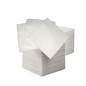 Pack of 500 Sheets Premium Luncheon Napkin Virgin 1ply White Embossed 1/4 Fold (1 Pack (500 Sheets))
