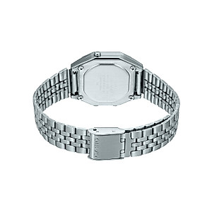 Casio LA680WA-2C Women's Vintage Floral Dial Alarm Chronograph Digital Watch