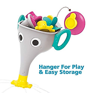 Yookidoo FunEleFun Fill ‘N’ Sprinkle Bath Toy. an Elephant Trunk Funnel Toddlers Play with 3 Interchangeable Trunk Accessories That Spins, Twist and Sprinkle, Promotes Kids STEM-Based Learning(Grey)
