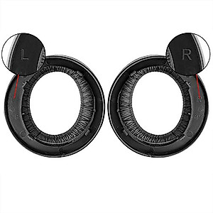 Geekria QuickFit Replacement Ear Pads for Sony Playstation Gold Wireless New Version 2018, PS4 Gold Wireless 500 Million Limited Edition Headphones Earpads, Repair Parts (Black)