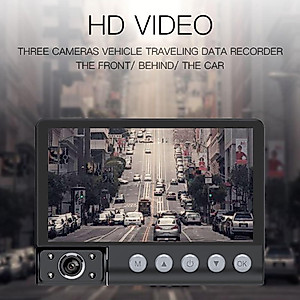 1080P FHD DVR Car Driving Recorder Dash Cam - 4.0Inch IPS Screen 170° Wide Angle G-Sensor Parking HD Night Vision Loop Recording Touchable Screen Car Dashboard Camera