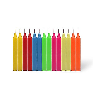 AuraDecor Pack of 14 Stick Candles || Especially Meant for Healing , Chakras, Ritual Candles , Decoration, Lighting , Home Decor || Burning Time 3 to 4 Hours Each