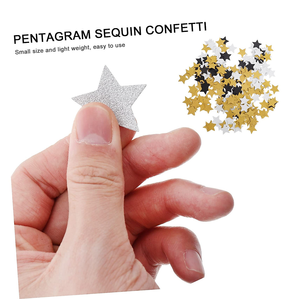 ERINGOGO 600 Pcs Confetti Fake Ice Cream Cone Desktop Decor Wedding Decor Dining Room Table Decor Table Scatter Wedding Embellishments Party Decoration New Sequins Paper Baby Metal Foil