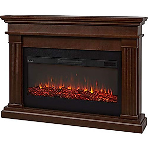 Beau 59" Landscape Electric Fireplace in Dark Walnut by Real Flame