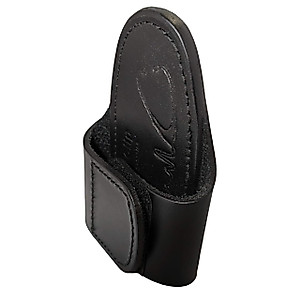 The HipClip – Handmade Leather Stethoscope Holder (Black) Full Grain Leather