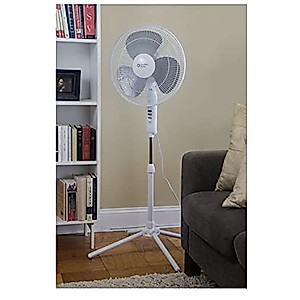 At homes Floor Oscillating Fan With Adjustable Height 41" to 47-3/8" Oscillating Pedestal Fan (me)