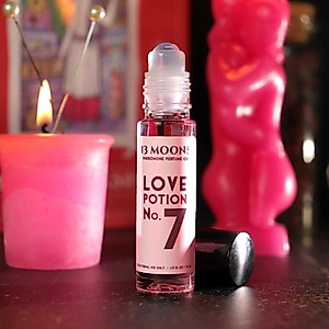 13 Moons Love Potion Number 7 Pheromone Infused Perfume Roll-on Oil, Strong Attraction Unisex Pheromones…