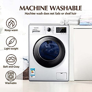 LHMTQVK Wearable Blanket, Blanket Hoodie Soft Warm Sweatshirt Gifts for Mom Adults Women Men Kids Wearable Blanket Hoodie with Pocket (Navy-Blue)