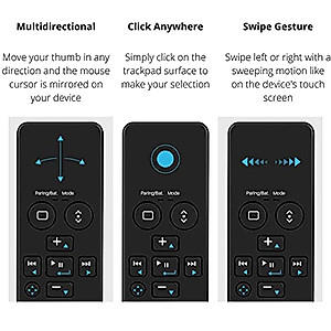 TNP Bluetooth Remote Control for iPad iPhone - Trackpad Media Presenter for iOS Mac Android Tablet PC - Wireless Camera Shutter, Media Button, Presentation Clicker, iPad Air Pro, MacBook Pro Mini M1