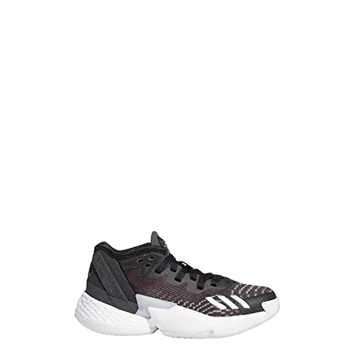 adidas D.O.N. Issue 4 Basketball Shoe, Core Black/White/Carbon, 2 US Unisex Little Kid