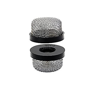 RURBRIN Aerator Screen Strainer Mesh Stainless Steel 3/4"- 14 Compatible with Livewell & Baitwell Pump, MA-023 Screw on Industrial Plumbing Inline Strainer-2PCS
