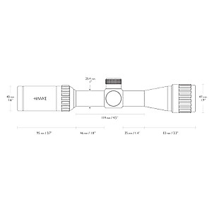 Vantage Riflescope 2-7x32 AO, 1", Mil Dot (Wire)