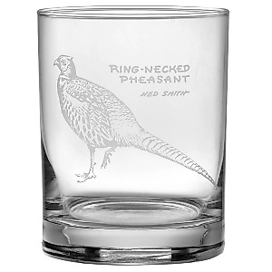 Culver Ned Smith Upland Gamebirds 14-Ounce (DOF) Double Old Fashioned Glass Assorted Set of 4