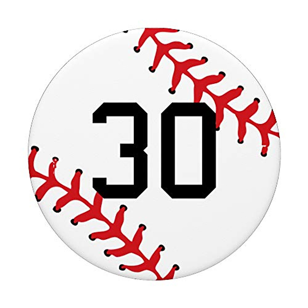 Baseball Jersey Uniform Number 30 Player Sports Team Gift PopSockets Swappable PopGrip