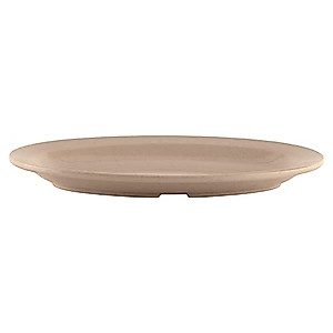 G.E.T. OP-610-S Melamine Oval Serving Platter, 10" x 6.75", Beige (Set of 12)